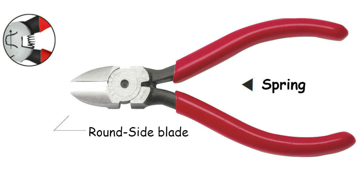 FR-104 Plastic Round-side Cutting Nipper 5inch