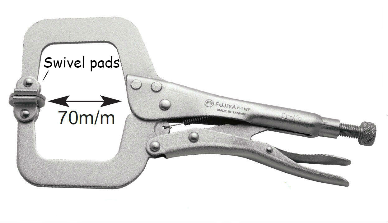 F-11SP Locking C-Clamp with Pad 11inch